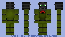 Spring Bonnie (endoskeleton head) Minecraft Skin