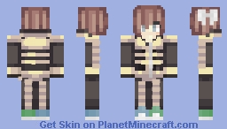 Skeleton Girl Minecraft Skin