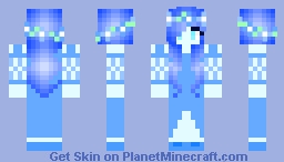 Blue Ghost Girl ღ Minecraft Skin