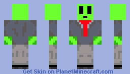 Alien in a tux ( first shaded skin!) Minecraft Skin