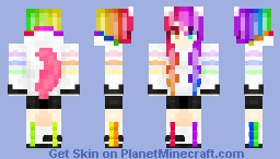 #Restyle- Rainbow Fox Minecraft Skin