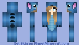 Stitch Costume Girl Minecraft Skin