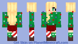 ~ƇΔƬƬ~ | Christmas Tree Girl Minecraft Skin