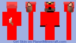 Red Cool cyclops Minecraft Skin