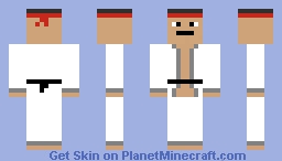 Black Belt Fighter Minecraft Skin