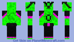 Lime Green Warrior! Minecraft Skin