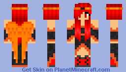 fire angle Minecraft Skin