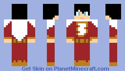 Shazam (Billy Batson) Minecraft Skin