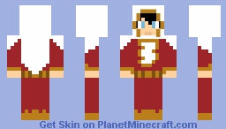 Shazam (3d hood) (Billy Batson) Minecraft Skin