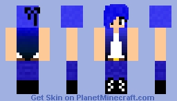 Blue Hair Minecraft Skin