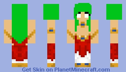 LSSJ Female Broly (Final Part Of Broly Genderbend Saga) Minecraft Skin
