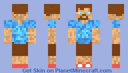 Beach Steve Minecraft Skin