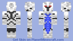 Azure blue Knight Minecraft Skin