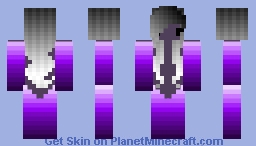 Purple Gradient Girl Minecraft Skin