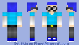 Blue Guy (NERD VERSION) Minecraft Skin