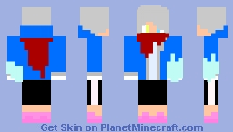 Sans - human Undertale Series (Removable Scarf & magic hand) Minecraft Skin