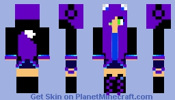 purple fox girl Minecraft Skin