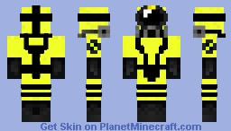 Hazmat Suit Skin - Mask/Robber Minecraft Skin
