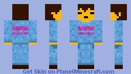 Undertale Main Character (Enhanced) Minecraft Skin