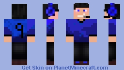 Blue Gamer Minecraft Skin