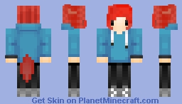 Fiery Human/Wolf Minecraft Skin