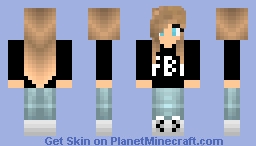 FBI girl Minecraft Skin