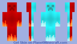 Fire & Ice Minecraft Skin