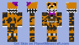 Nightmare Fredbear Minecraft Skin