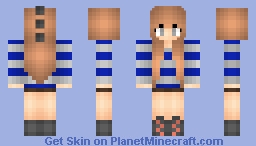 Paige Striped Minecraft Skin