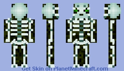 Green Skeleton Minecraft Skin