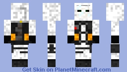 White Mask Terrorist (Terrorist Hunt Armored) Minecraft Skin