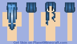 Blue Hair Base Minecraft Skin
