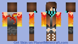 Fire Arm Girl Minecraft Skin