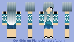 Blue Girl Minecraft Skin
