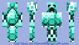 Diamond Creeper Minecraft Skin