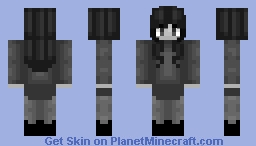 Grayscale Girl Minecraft Skin