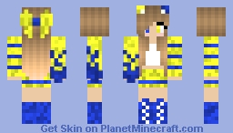 Yellow and Blue Minecraft Skin