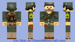 WWII U.S. Soldier Minecraft Skin