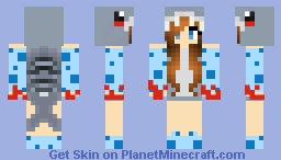 SHARK MUFFIN!!!!! Kawaii x 1000% Minecraft Skin