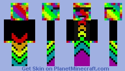 RAINBOW BEVER Minecraft Skin
