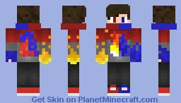 Fire and Water Minecraft Skin