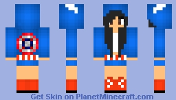 Captain americgirl Minecraft Skin