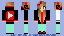 youtube girl Minecraft Skin