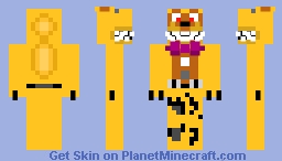 FNAF World : Nightmare Fredbear Minecraft Skin