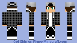 Grey Hoodie Minecraft Skin
