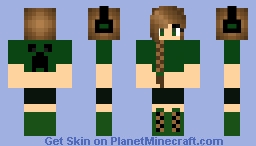 Green Girl Minecraft Skin