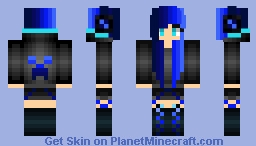 Blue Hair Minecraft Skin