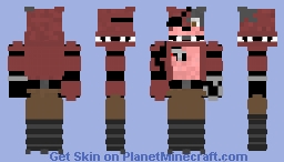 Withered foxy Minecraft Skin