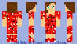 Red Dress Minecraft Skin