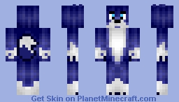 SilverWolf (Furry wolf skin) Minecraft Skin
